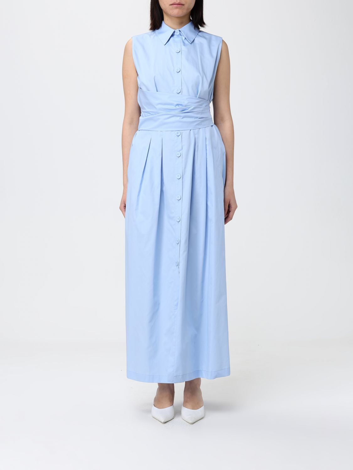 HANITA Hanita Sleeveless Cotton Shirtdress